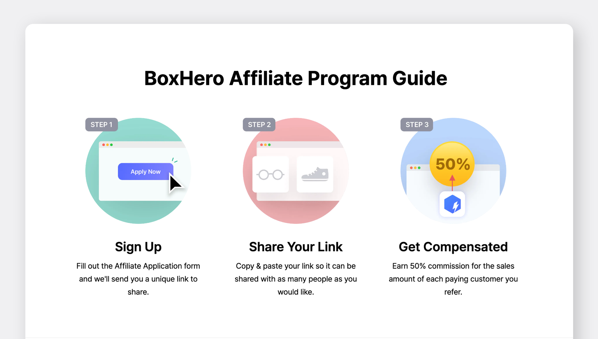 BoxHero Affiliate Program – Earn 50% Commission